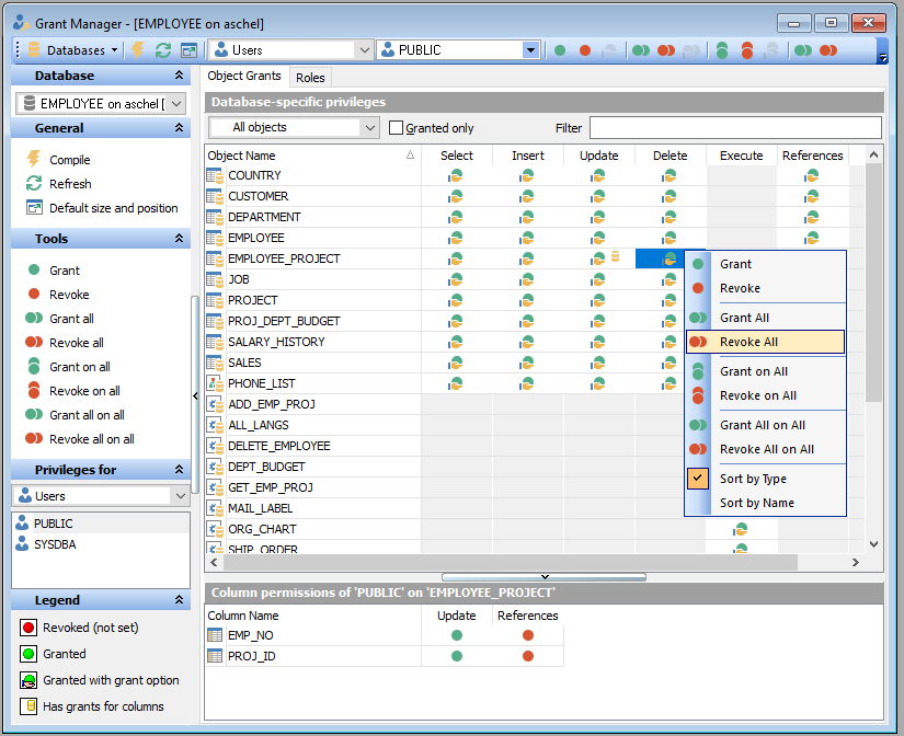 SQL Management Studio for InterBase/Firebird | Features | SQLManager